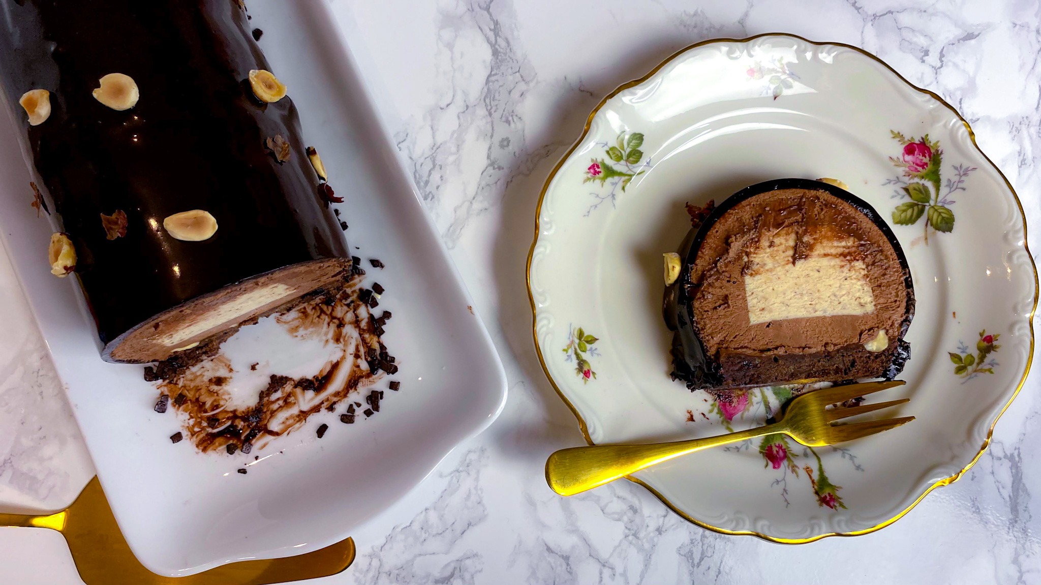 Chocolate and Hazelnut Entremet Cake - CookingFantasies