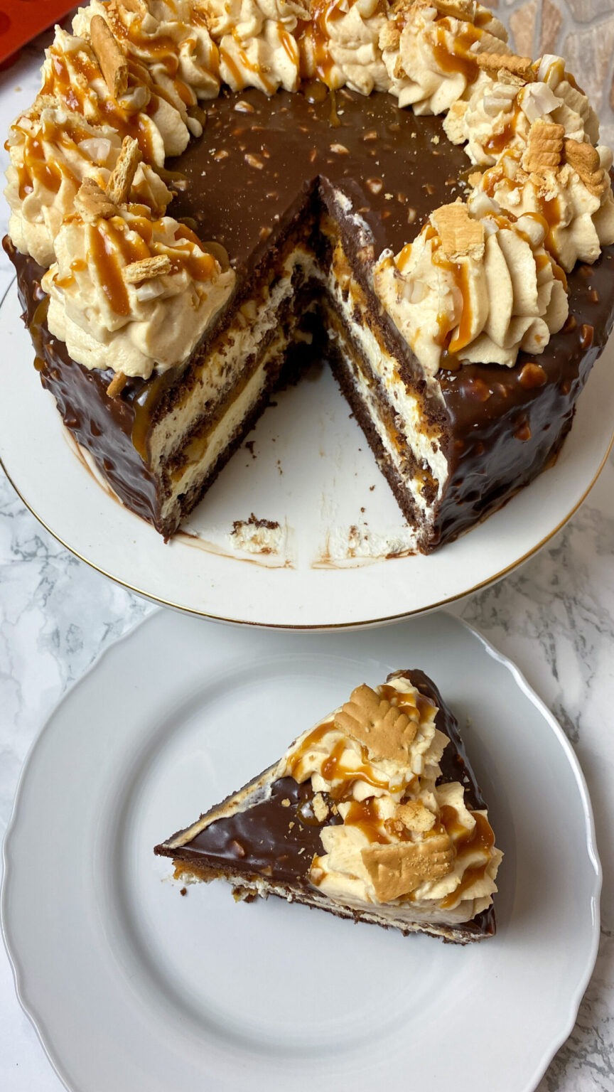 Snickers Cake Recipe - CookingFantasies